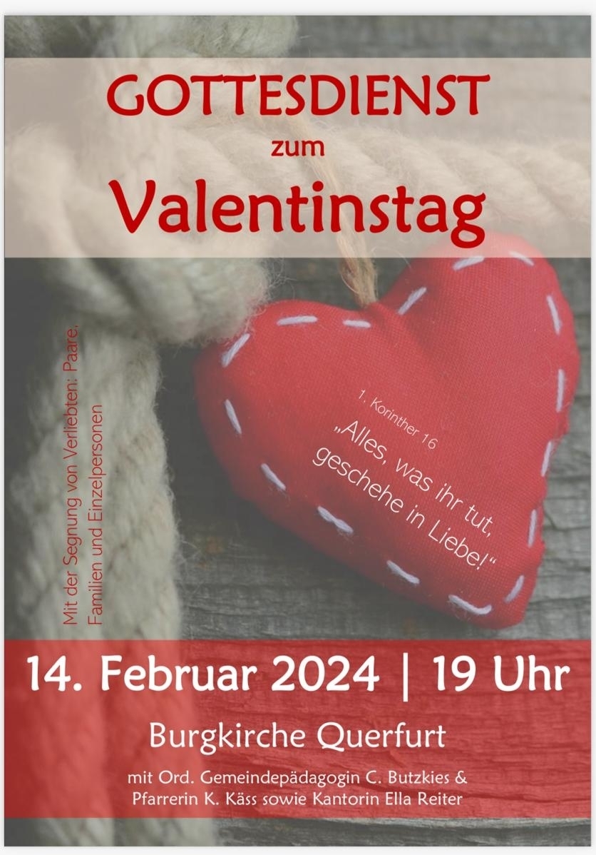 Gottesdienst zum Valentinstag - Stadt Querfurt