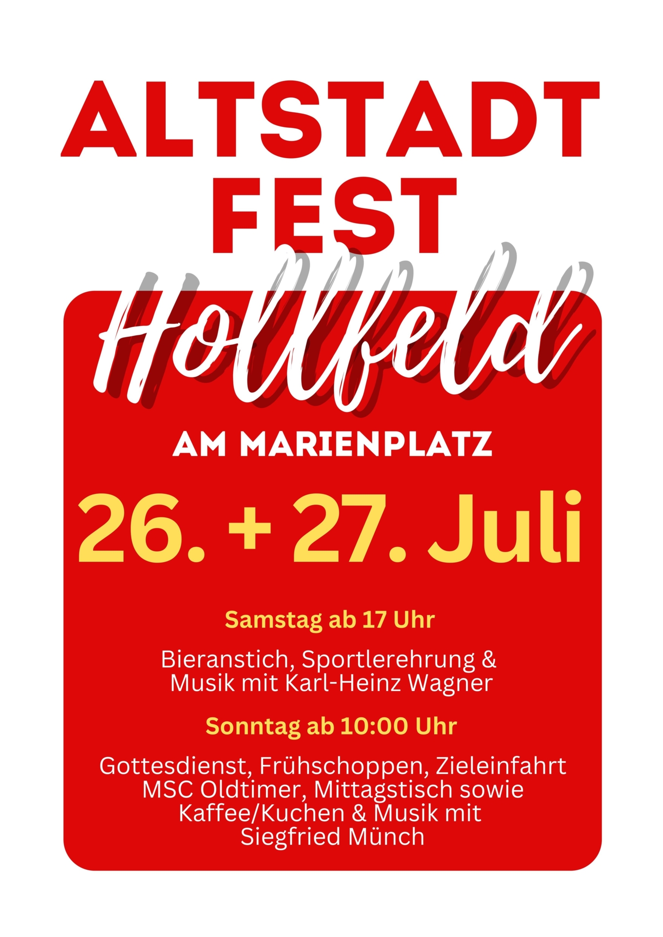 Altstadtfest in Hollfeld - Verwaltungsgemeinschaft Hollfeld