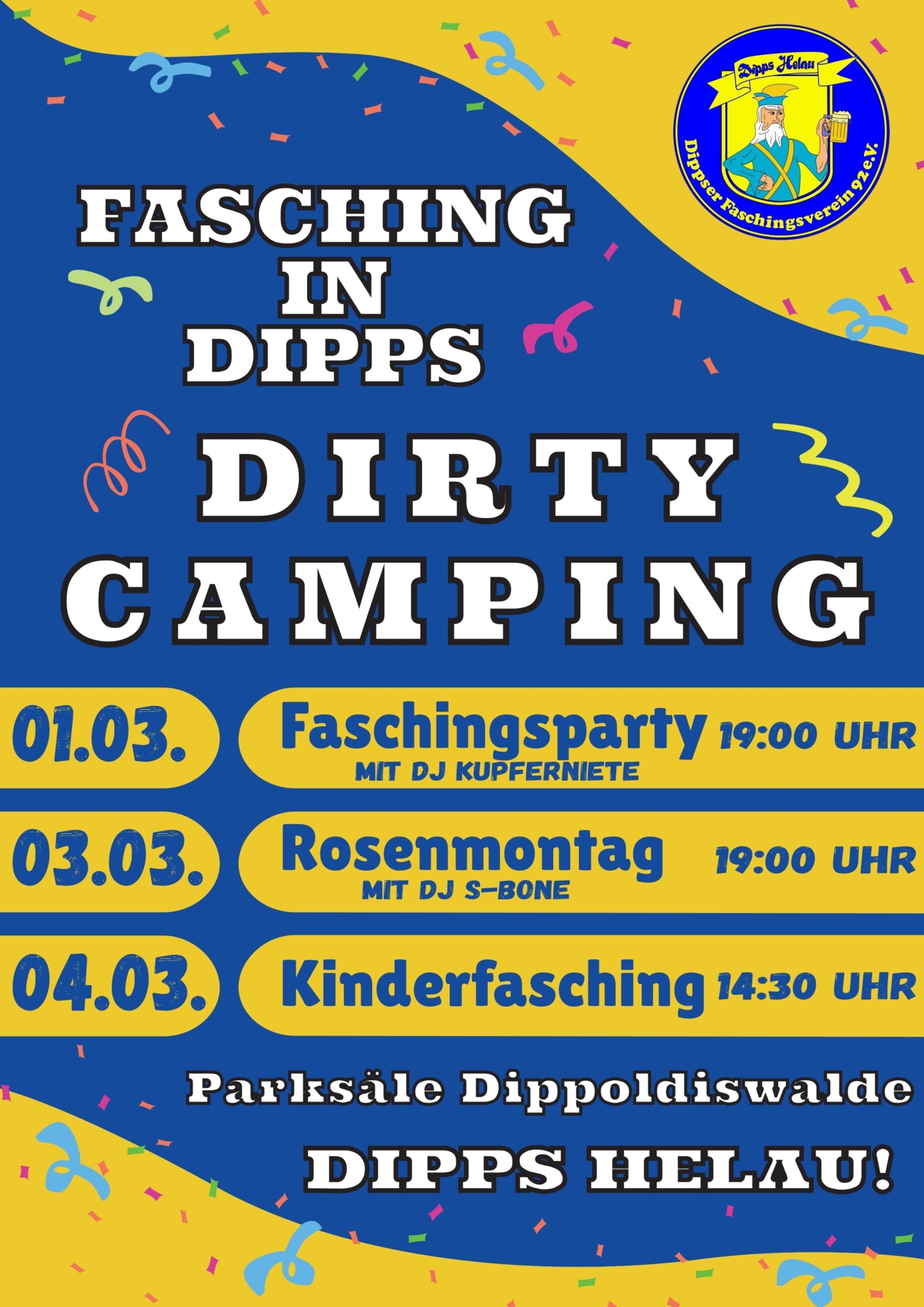 Fasching in Dipps - Faschingsparty mit DJ Kupferniete - Stadt ...