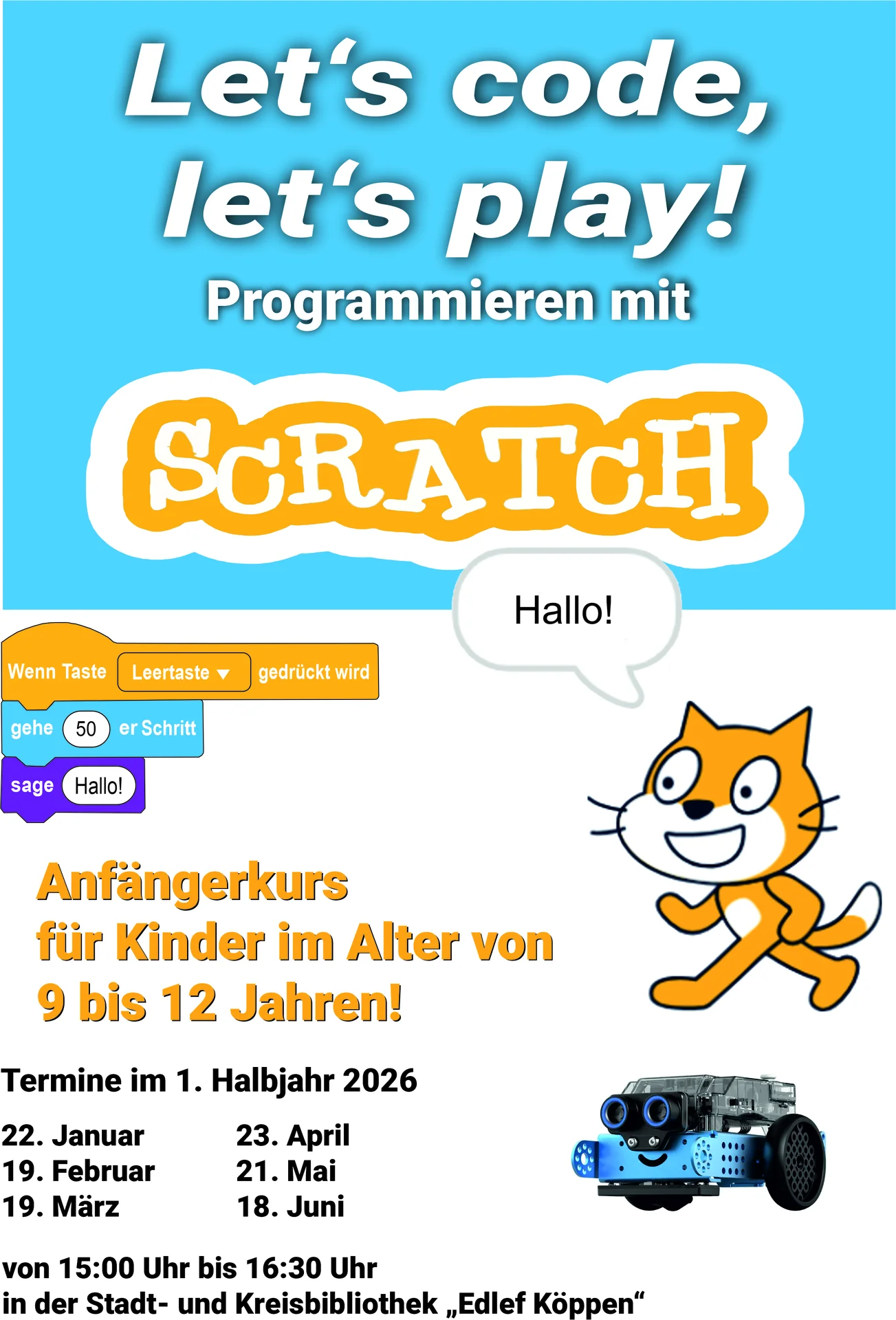 Let´s code, let´s play! Programmieren mit Scratch - Einheitsgemeinde ...