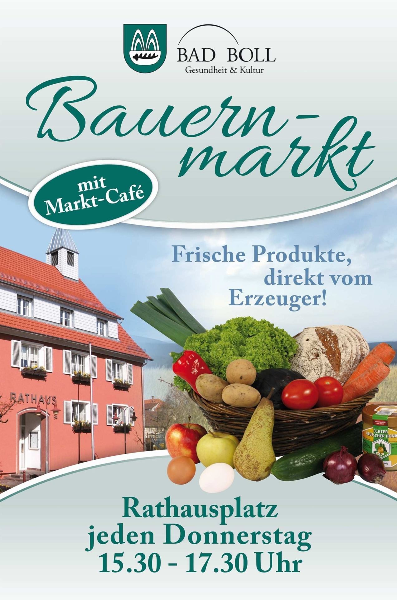 Bauernmarkt auf dem Rathausplatz - Bad Boll