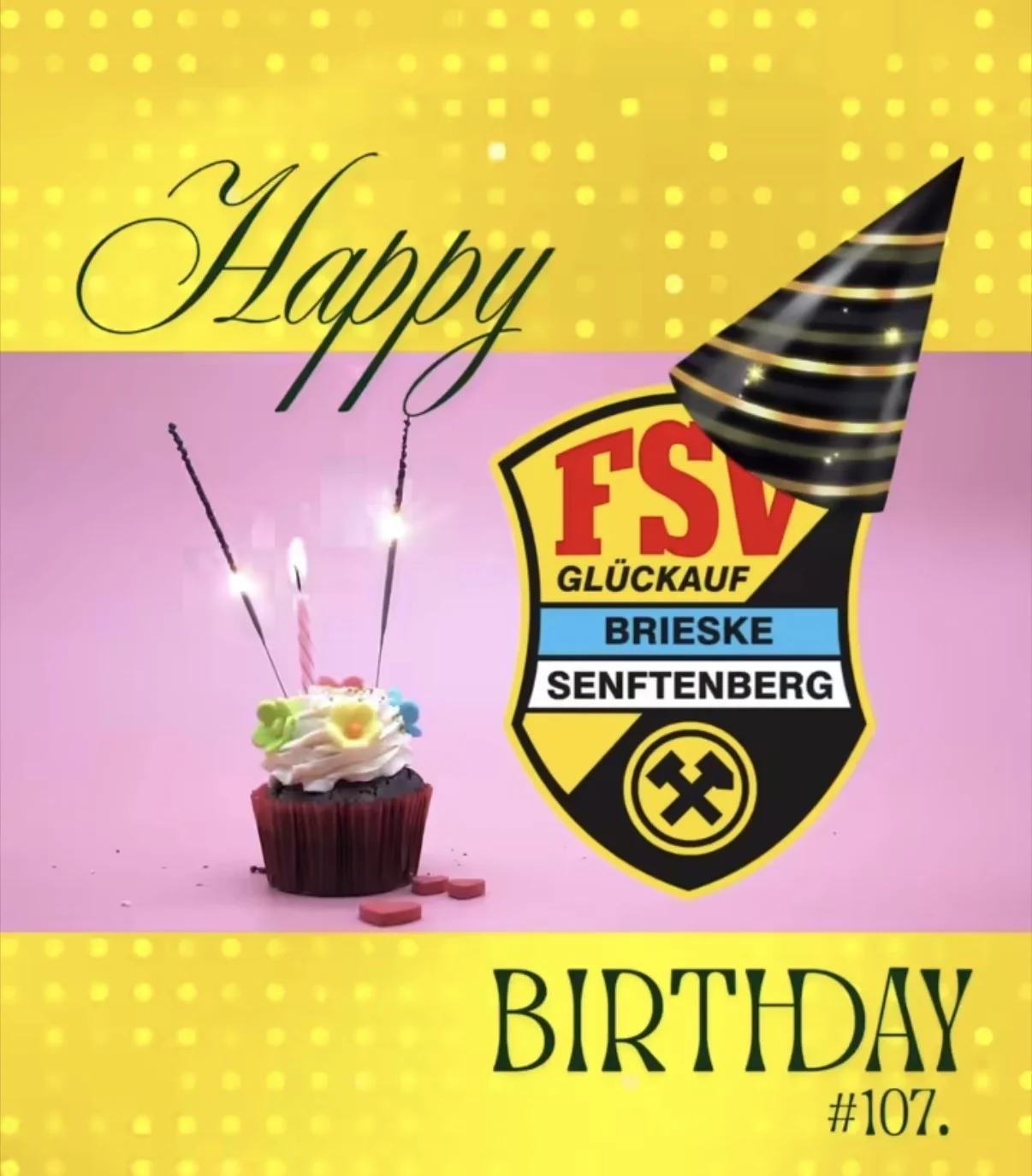 Unser 🖤💛-Verein hat Geburtstag - FSV Glückauf Brieske/Senftenberg e.V.