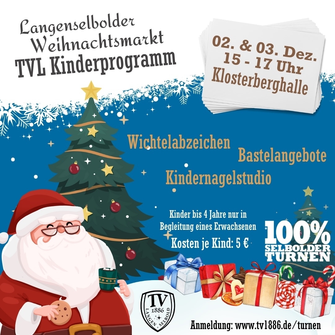 Turnverein 1886 e.V. Langenselbold - Kinderprogramm beim Weihnachtsmarkt