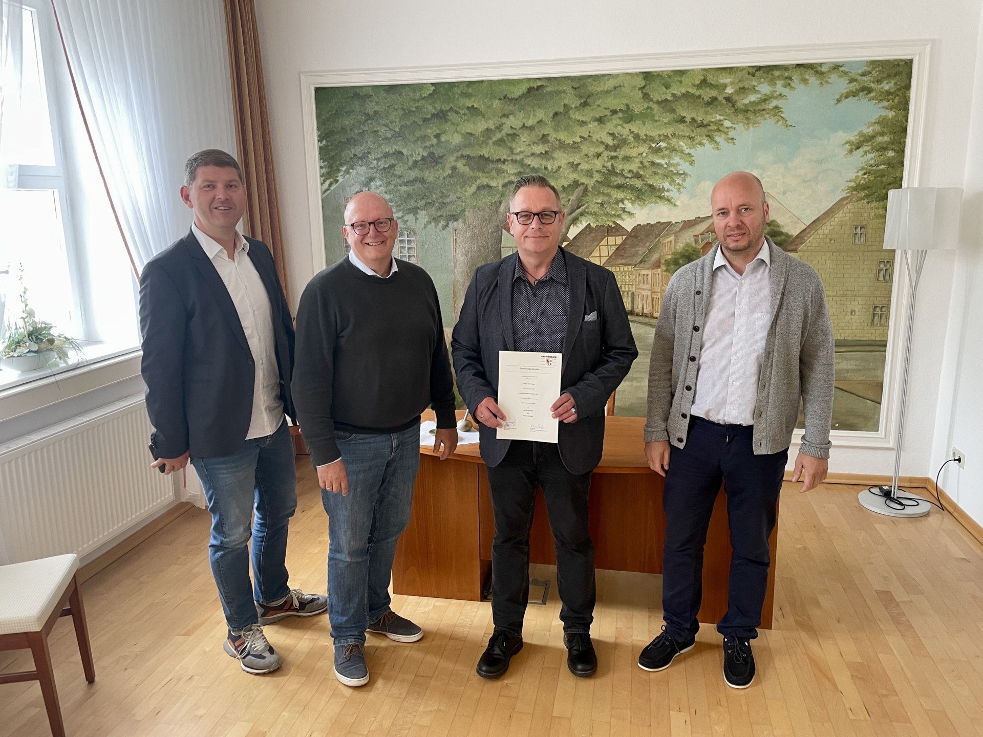 Amt Friesack - Ralf Haase übernimmt das Amt des Amtsdirektors