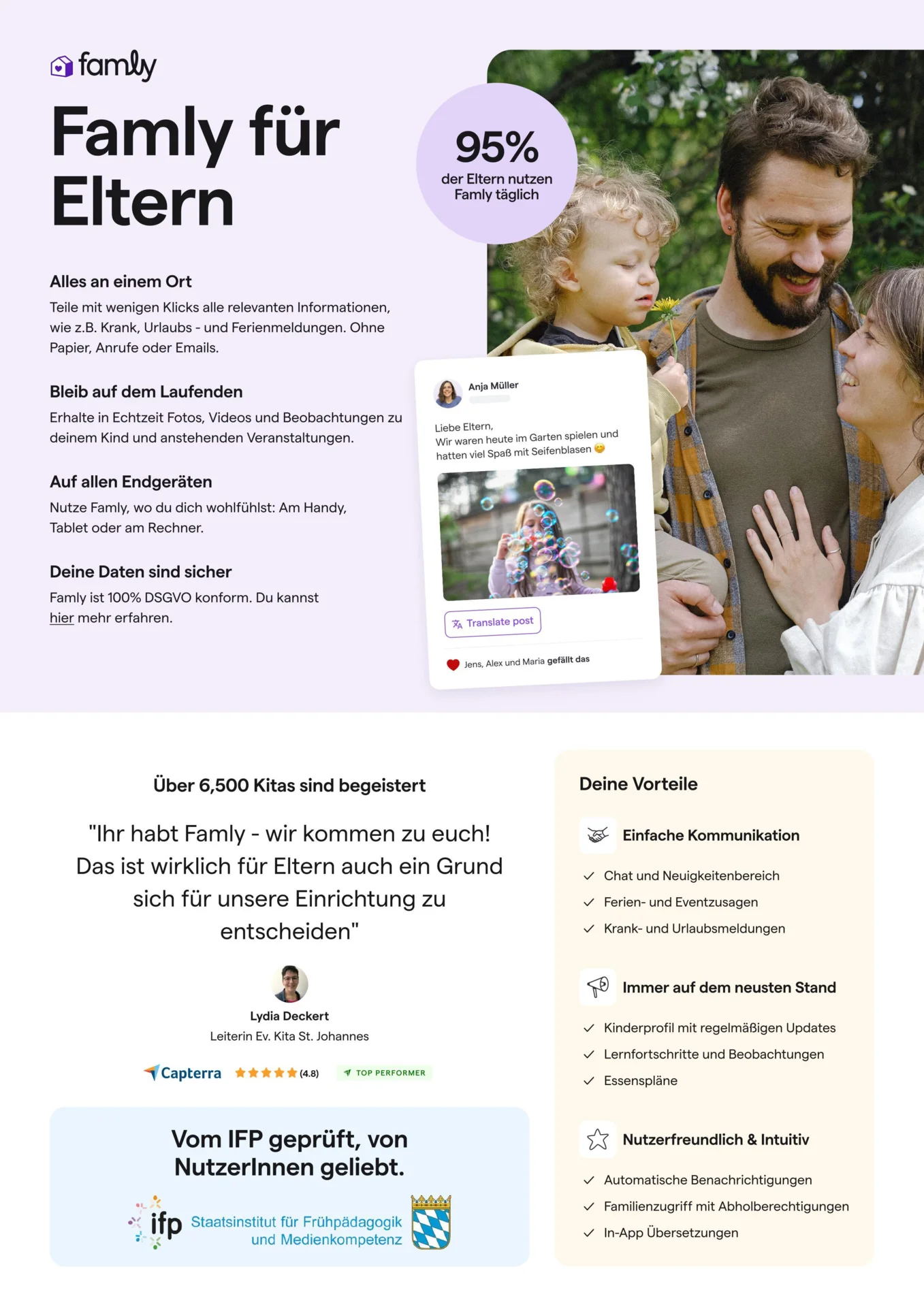 Liebe Eltern: Famly-App ab Januar in Heiligengraber Kitas - Heiligengrabe