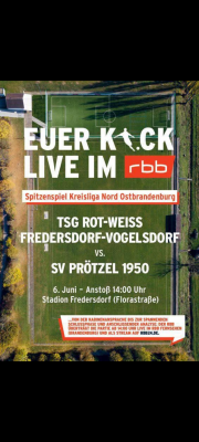 Amt Lebus - Rbb live Übertragung Spitzenspiel TSG Rot Weiß Fredersdorf ...